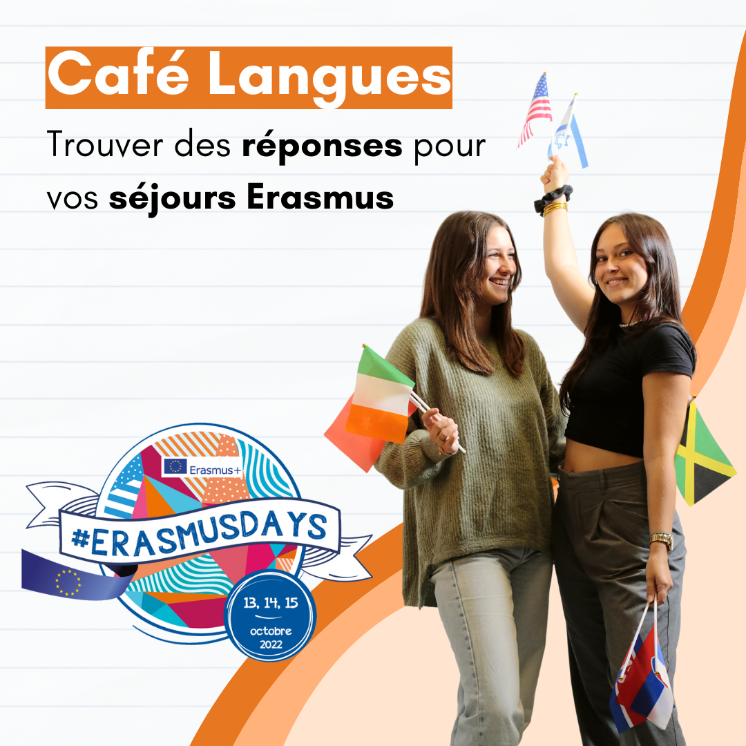 Erasmus Days 2022 : Le Café Langues par le Clarife - FLSH