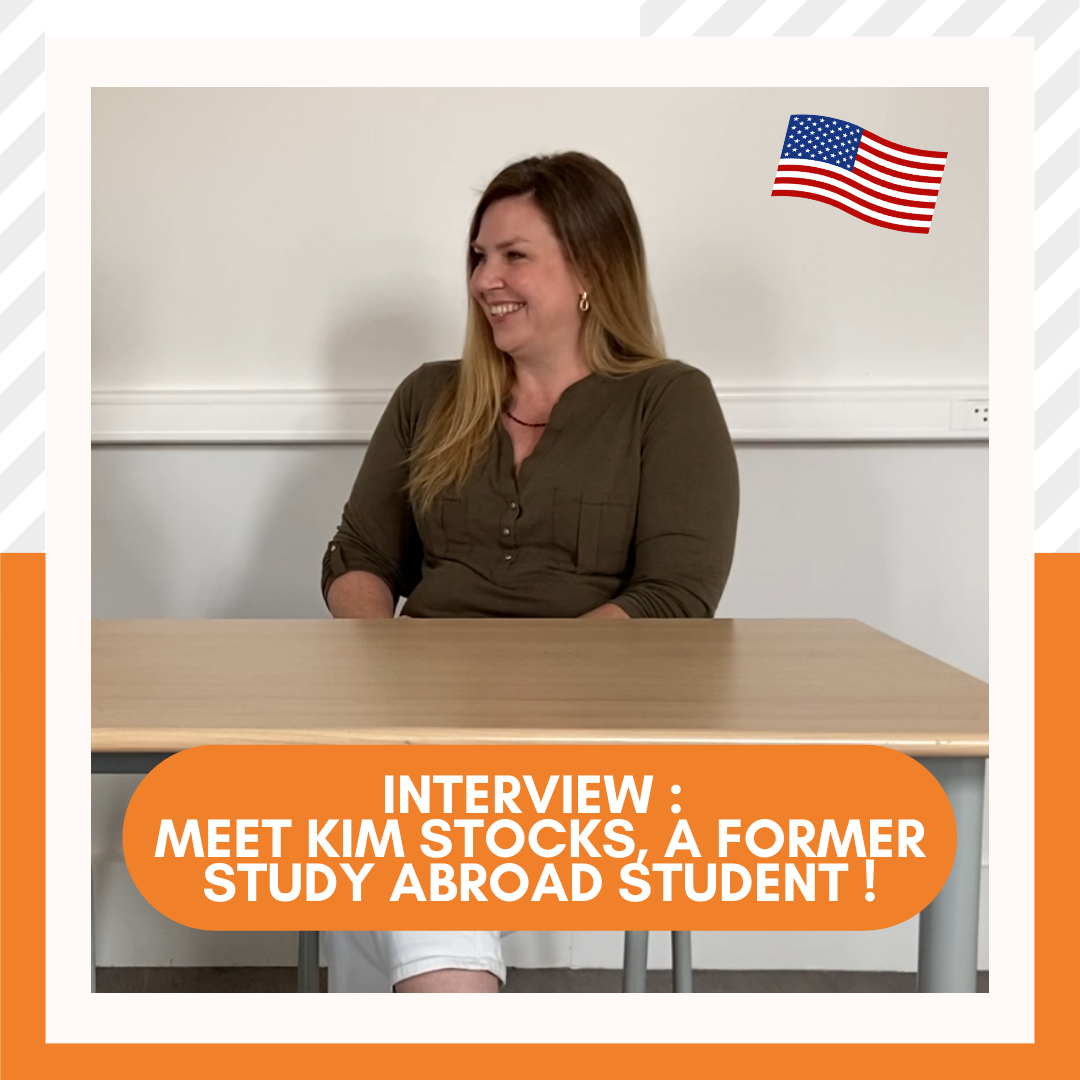 Meet Kim Stock, a former Study abroad student from the USA ! (EN) - FLSH
